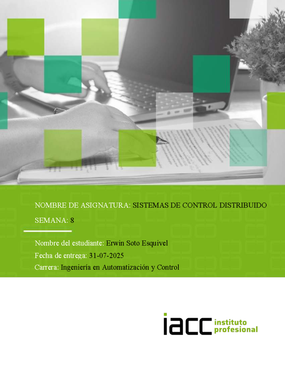 Trabajo de Sistemas de Control Distribuido - Semana 8 - Erwin Soto ...