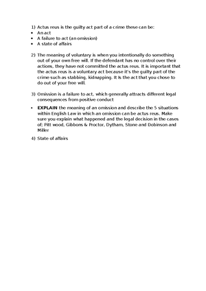 OCR A Level Law Topic Checklist 2023 - tutor2u/law OCR A-Level Law ...