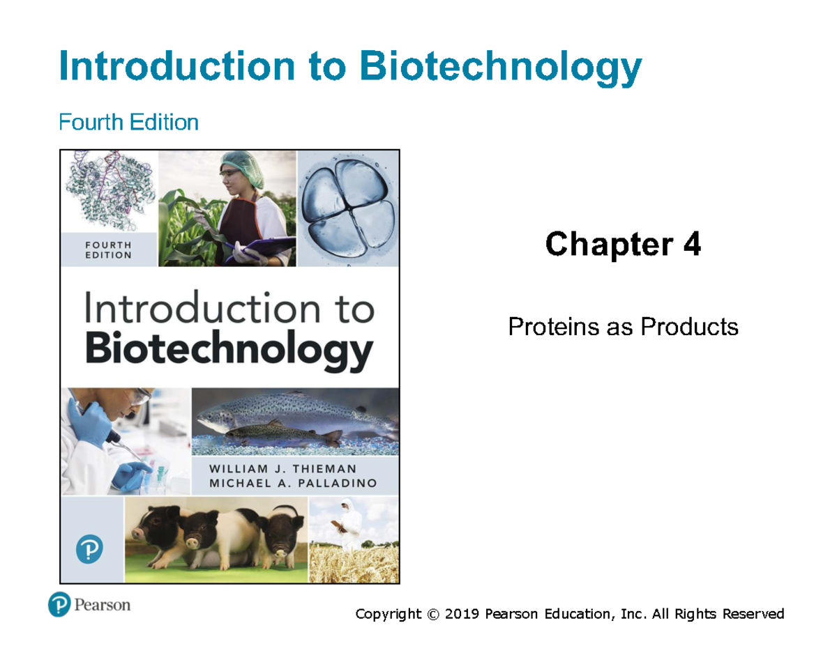 Introduction to Biotechnology: Chapter 4 - Proteins as Products - Studocu