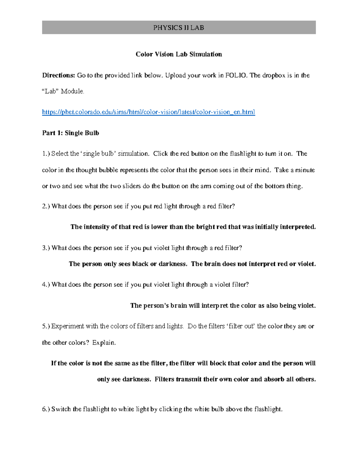 Color Vision Lab Simulation - PHYSICS II LAB Instructions ...