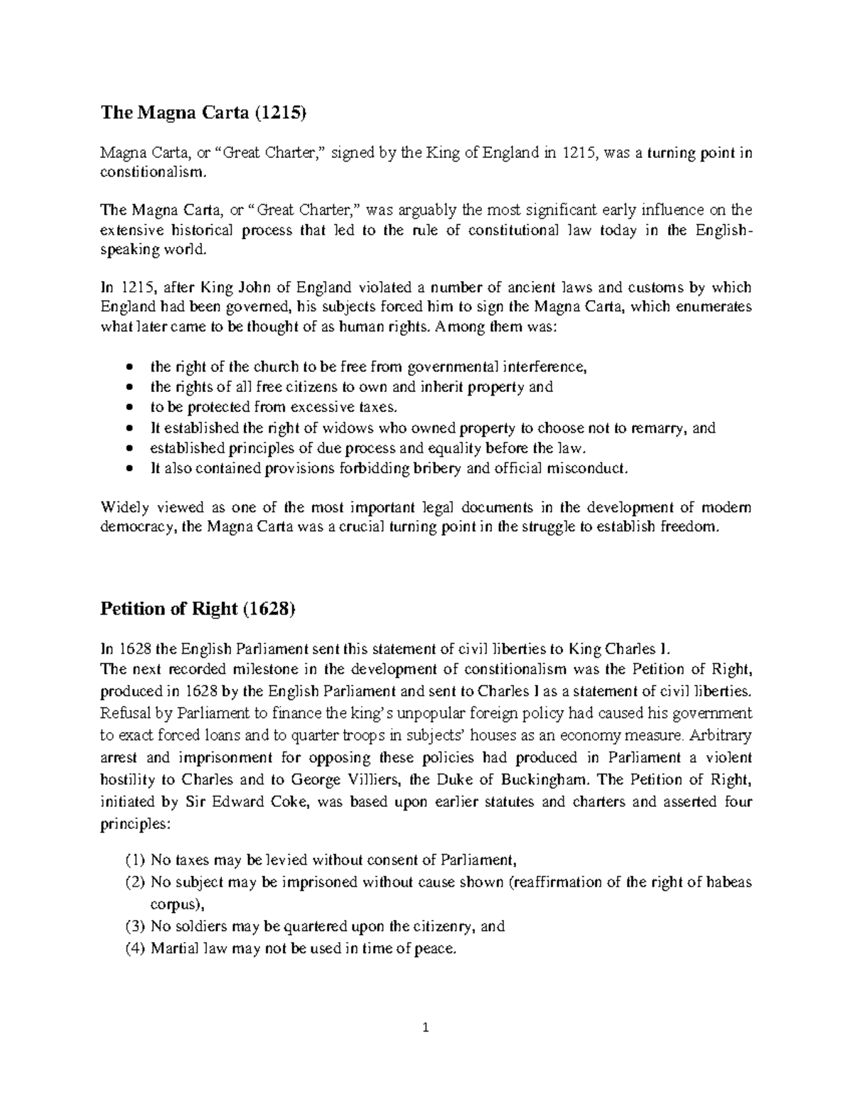 1716797875635 THE Magna Carta and 4 others - 1 The Magna Carta (1215 ...