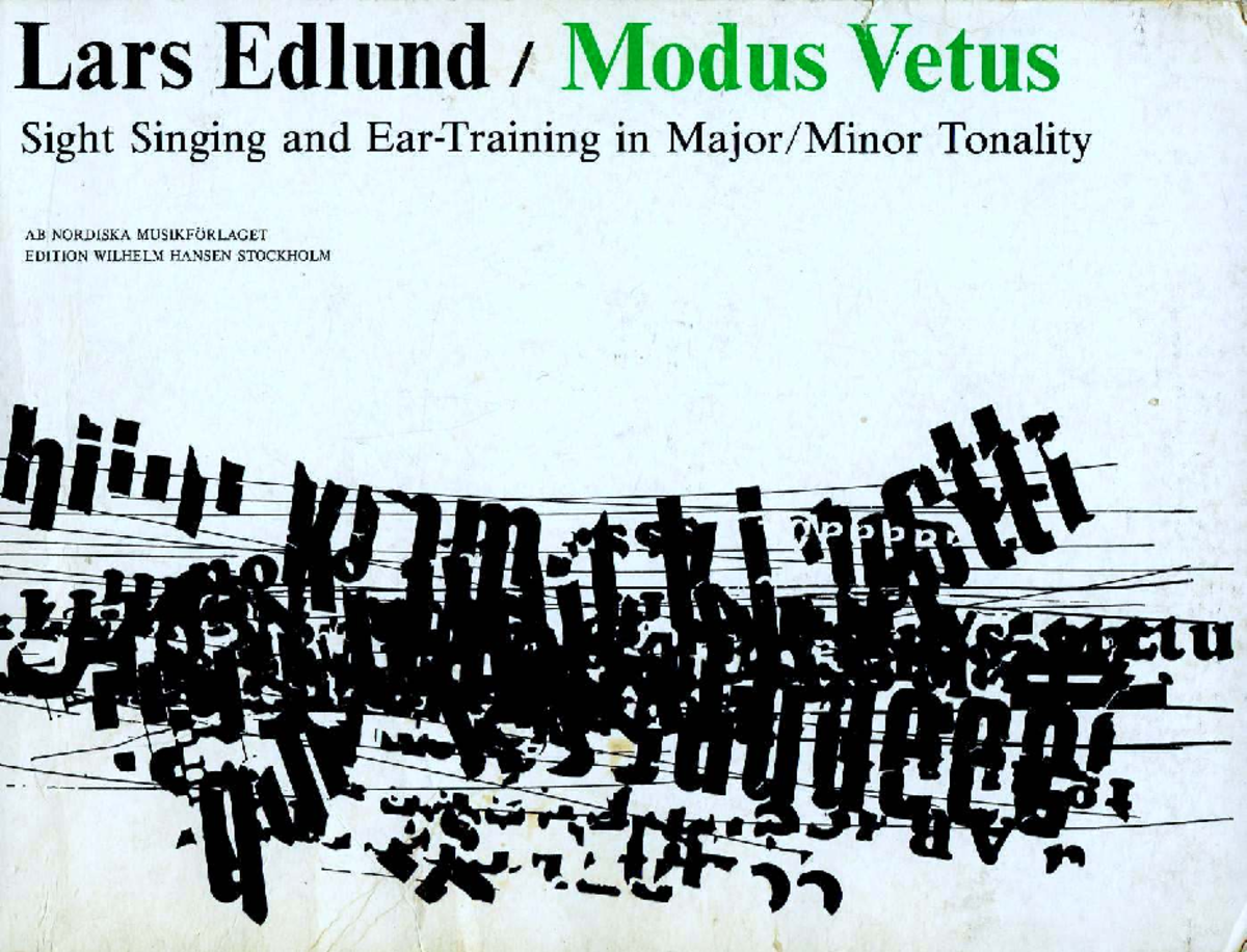 Modus Vetus: Sight Singing and Ear-Training - Studocu