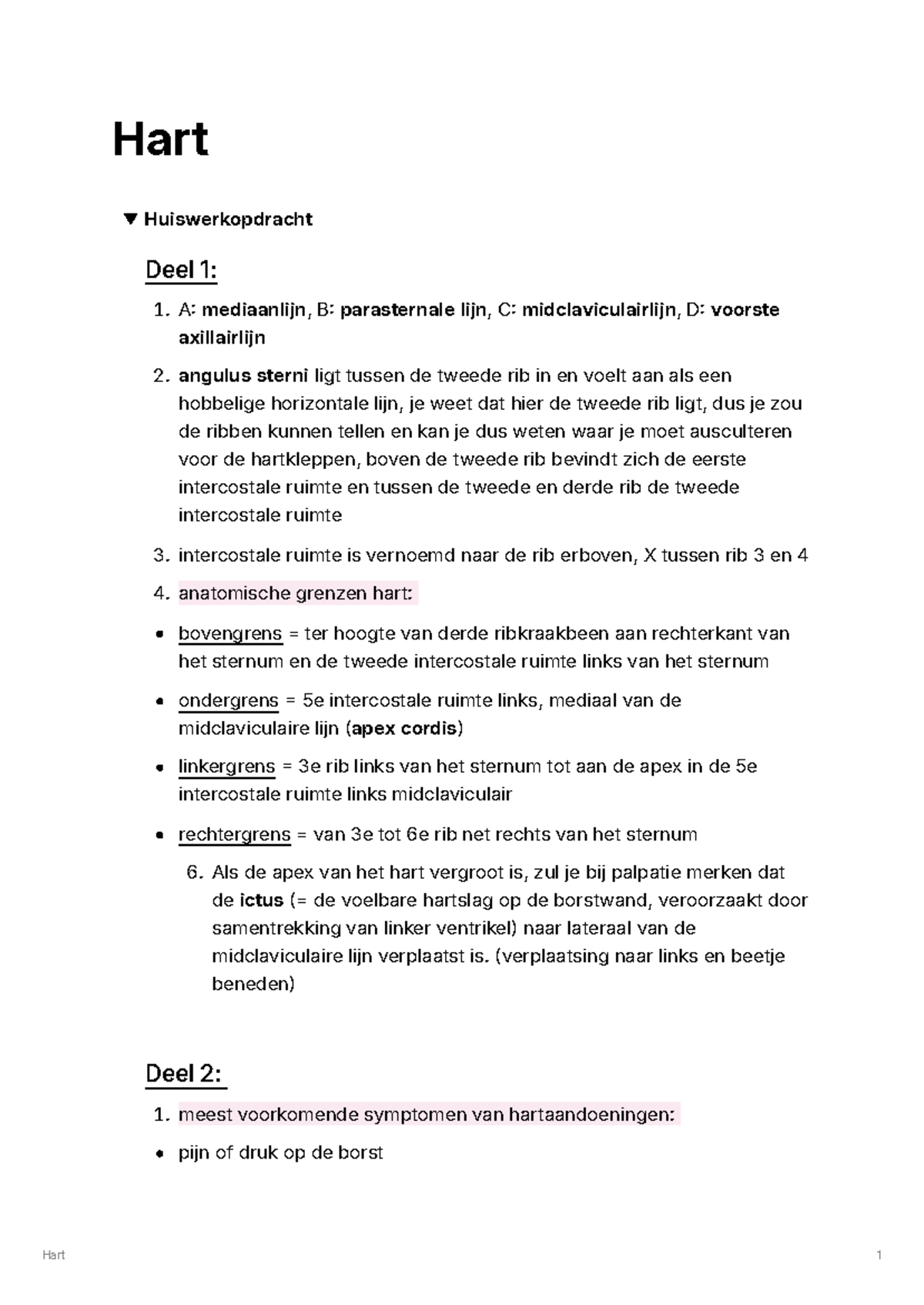 Hart Klinische Vaardigheden: Anatomie en Onderzoek van het Hart ...