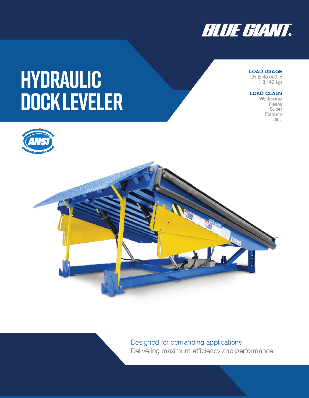 Hydraulic dock leveler load usage specifications and features - Studocu