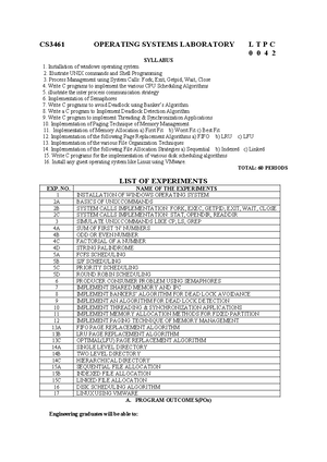 operating systems - ARIFA INSTITUTE OF TECHNOLOGY,ESANOOR DEPARTMENT OF ...