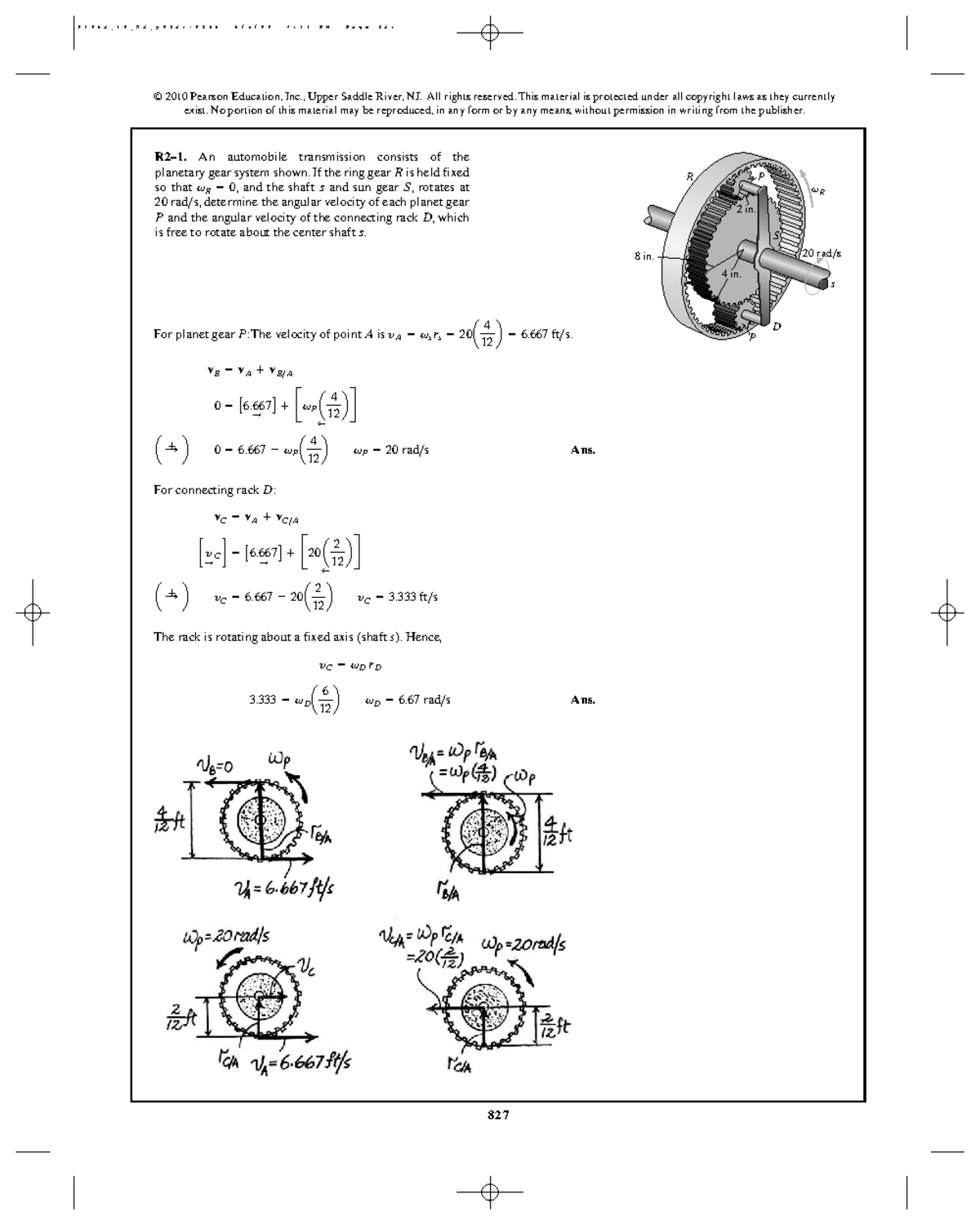 Dynamic Review 2: Angular Velocity Calculations in Mechanics - Studocu