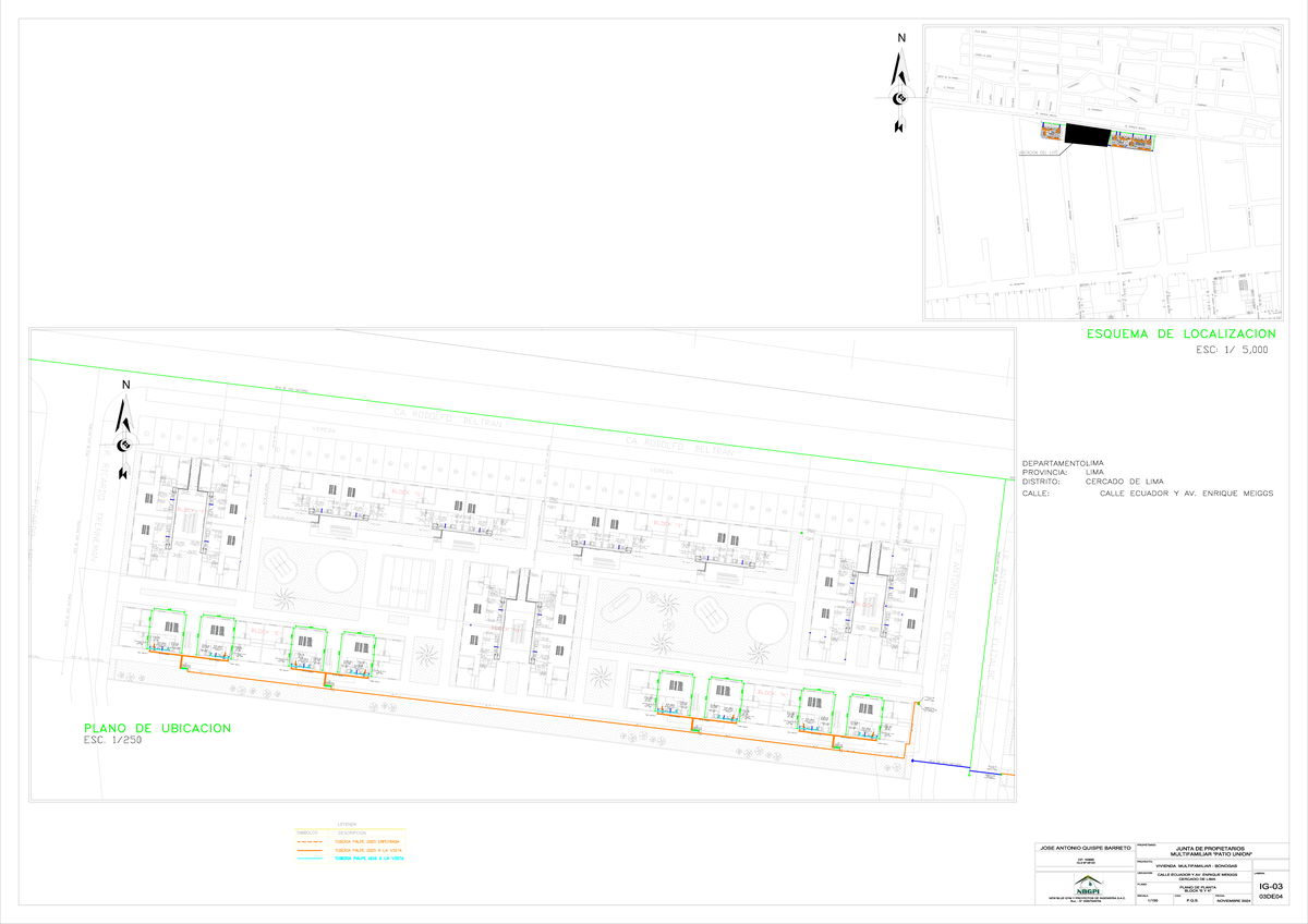 7. Planos DE Planta - Block E, K - LAMINA: IG- NOVIEMBRE 2024 FECHA ...