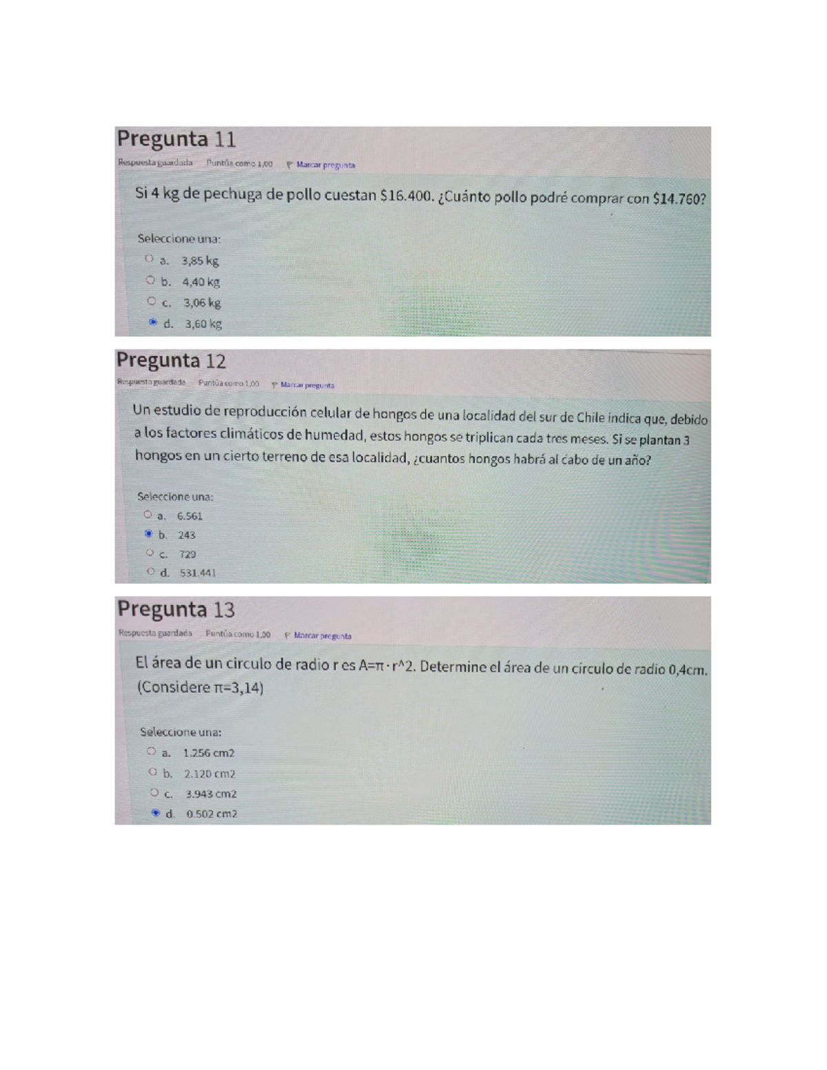 Examen de Matemáticas 2023 - Parte 2: Preguntas y Respuestas - Studocu