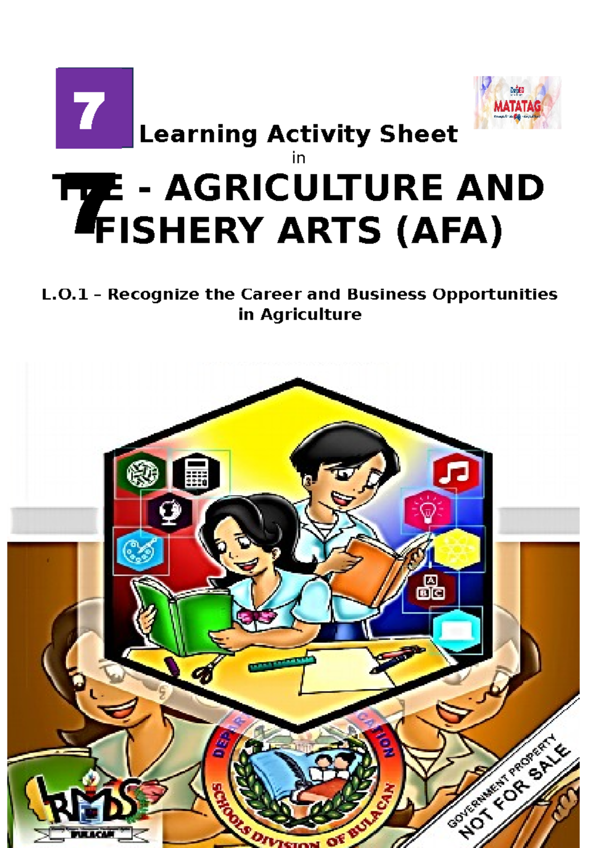 TLE AFA LAS 1: Career Opportunities in Agriculture - Q2 Week 1 - Studocu