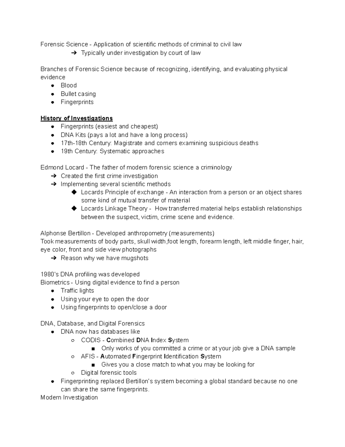 Forensic Science Principles: Introductory Lecture Overview (FS 101 ...