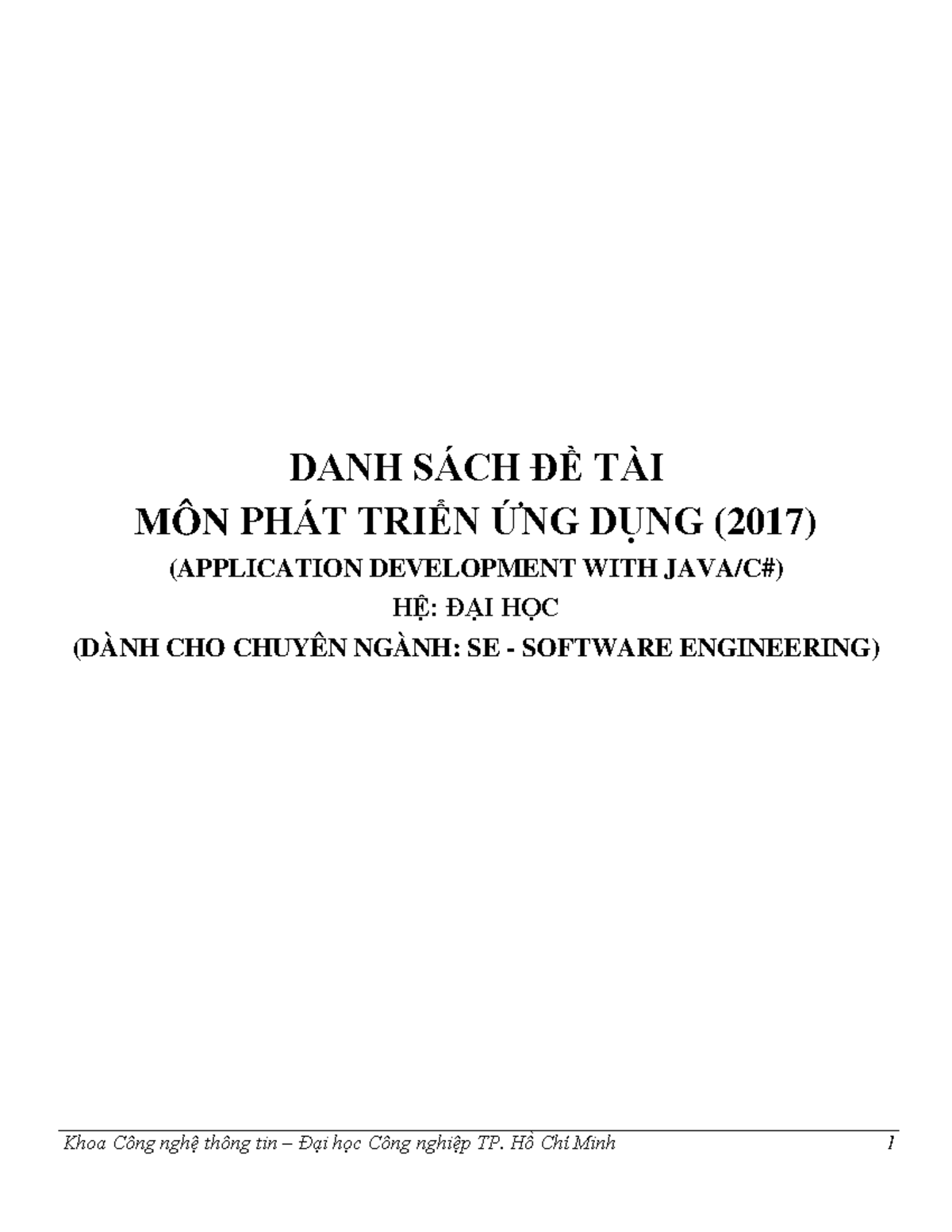 2017 de-tai-mon-phat-trien-ung-dung - DANH SÁCH ĐỀ TÀI MÔN PHÁT TRIỂN ...