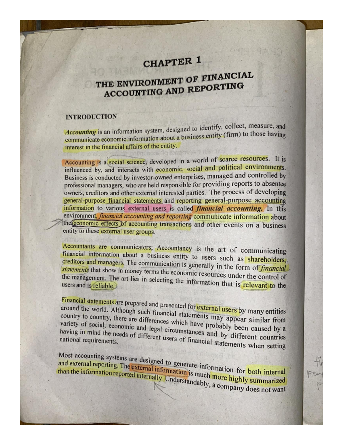 Chapter 1: The Environment of Financial Accounting & Reporting (ACC 101) - Studocu