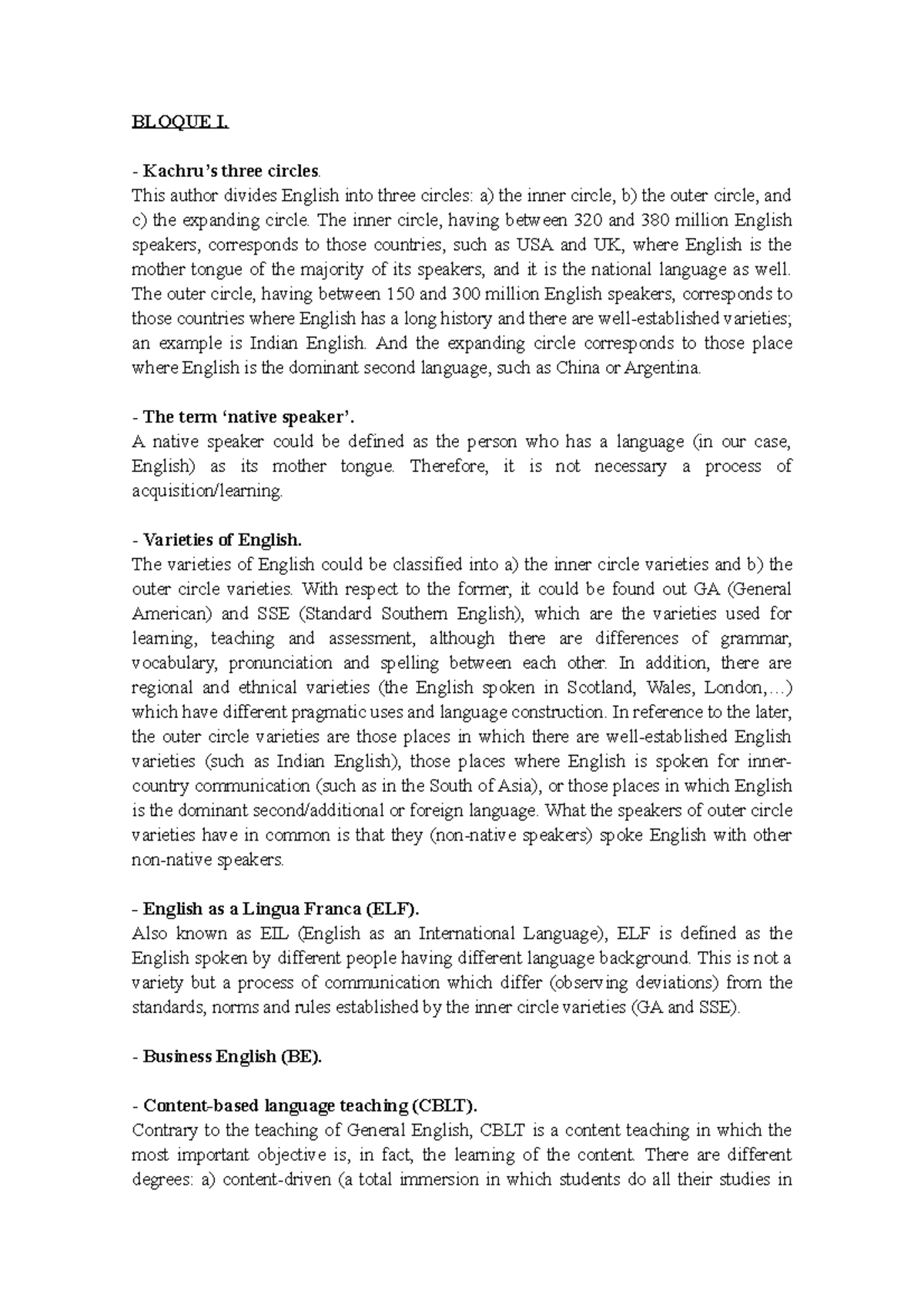 Title: Key Concepts in English Language Teaching (ELT) - Important ...