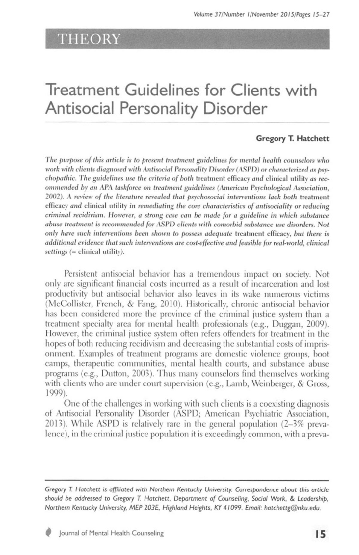 ASPD Treatment Guidelines: Effective Interventions for Antisocial ...