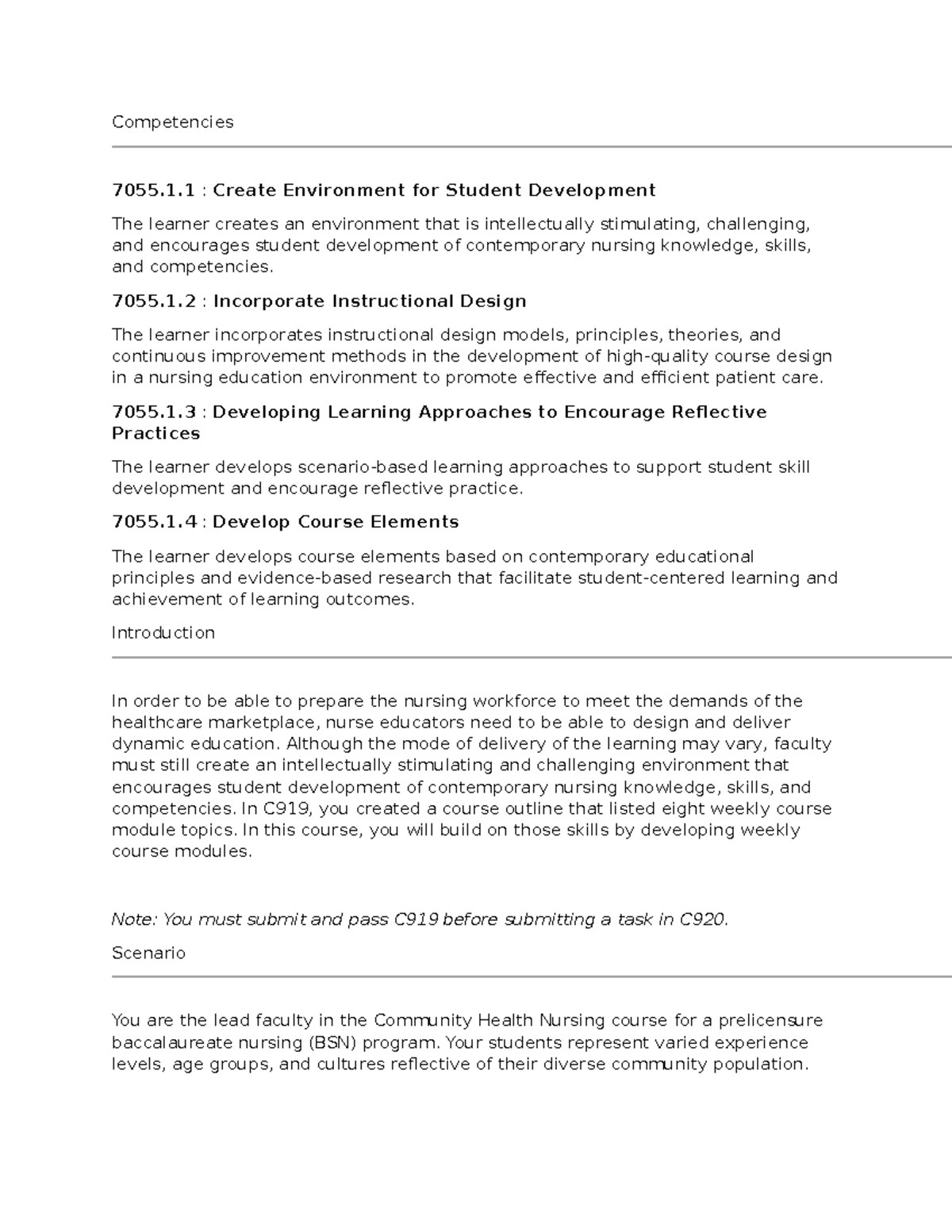 C920: Guidelines for Developing Community Health Nursing Course Modules ...