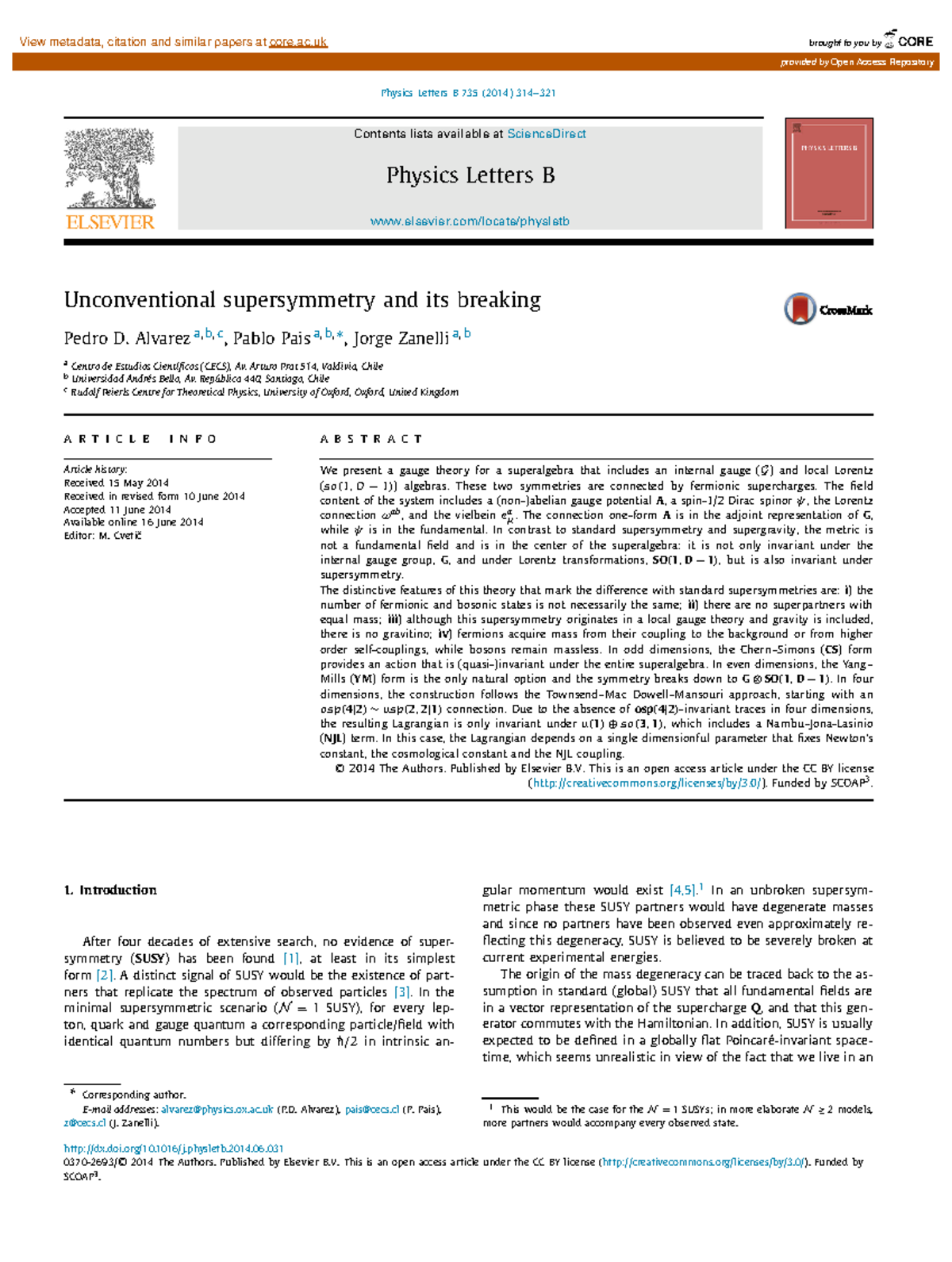 35083405 - Cours - Physics Letters B 735 (2014) 314– Contents lists ...