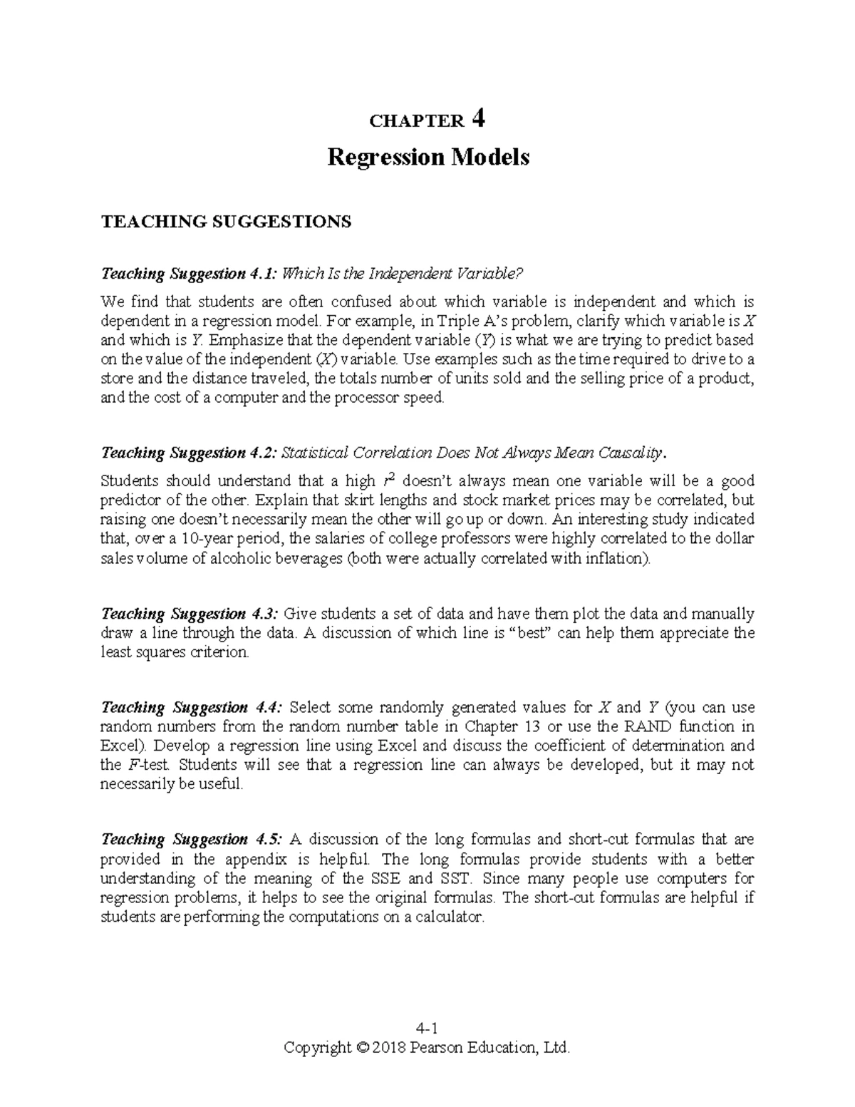 Chapter 8 Linear Programming Applications: Teaching Suggestions And