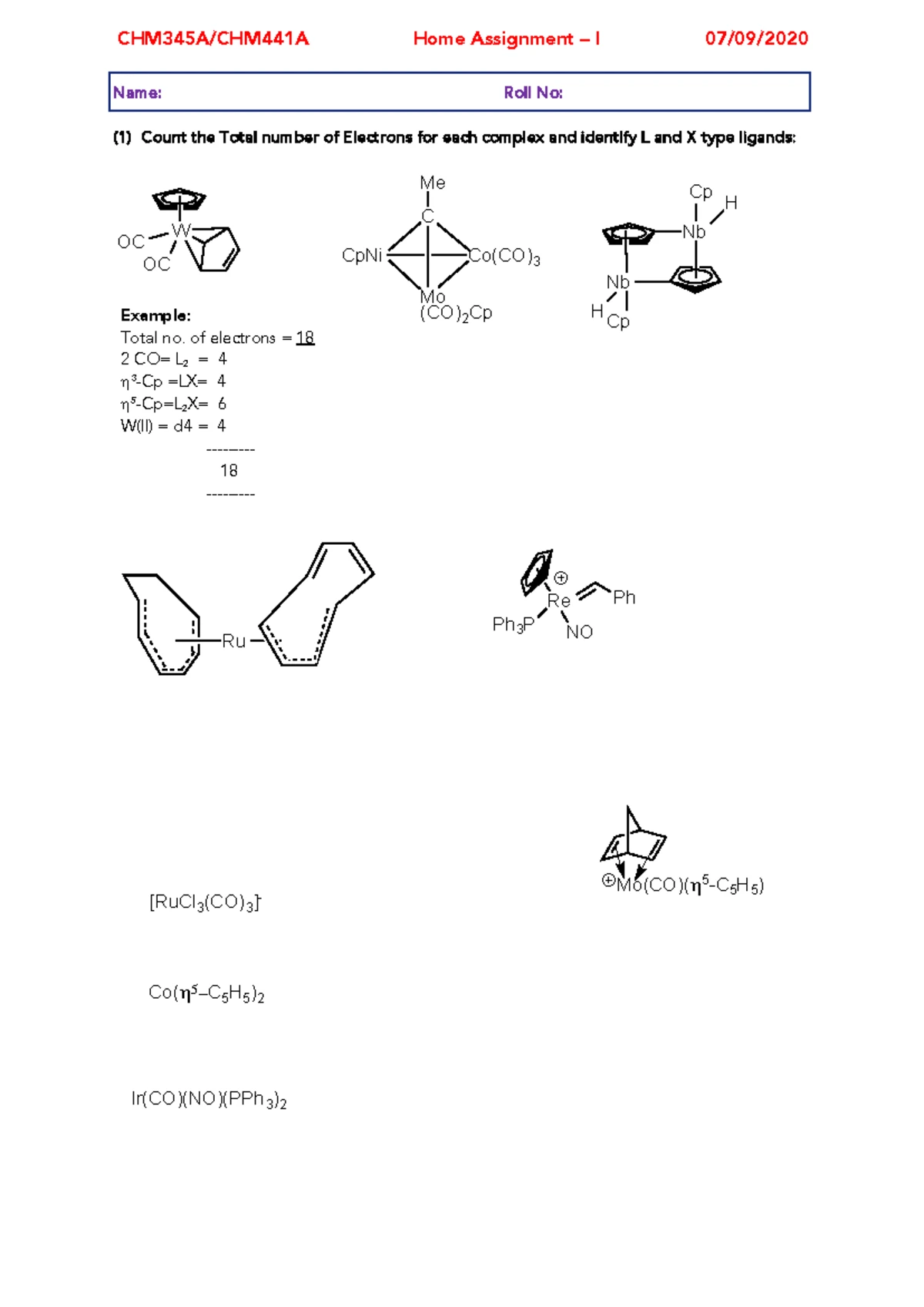 CHM 112 notes - CHM 112 A: General Chemistry (Physical Chemistry) Units ...