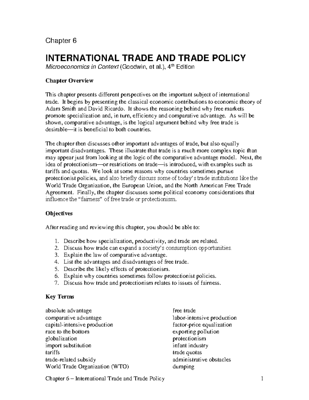 INTL 101: International Trade Final Exam Study Guide and Review - Studocu