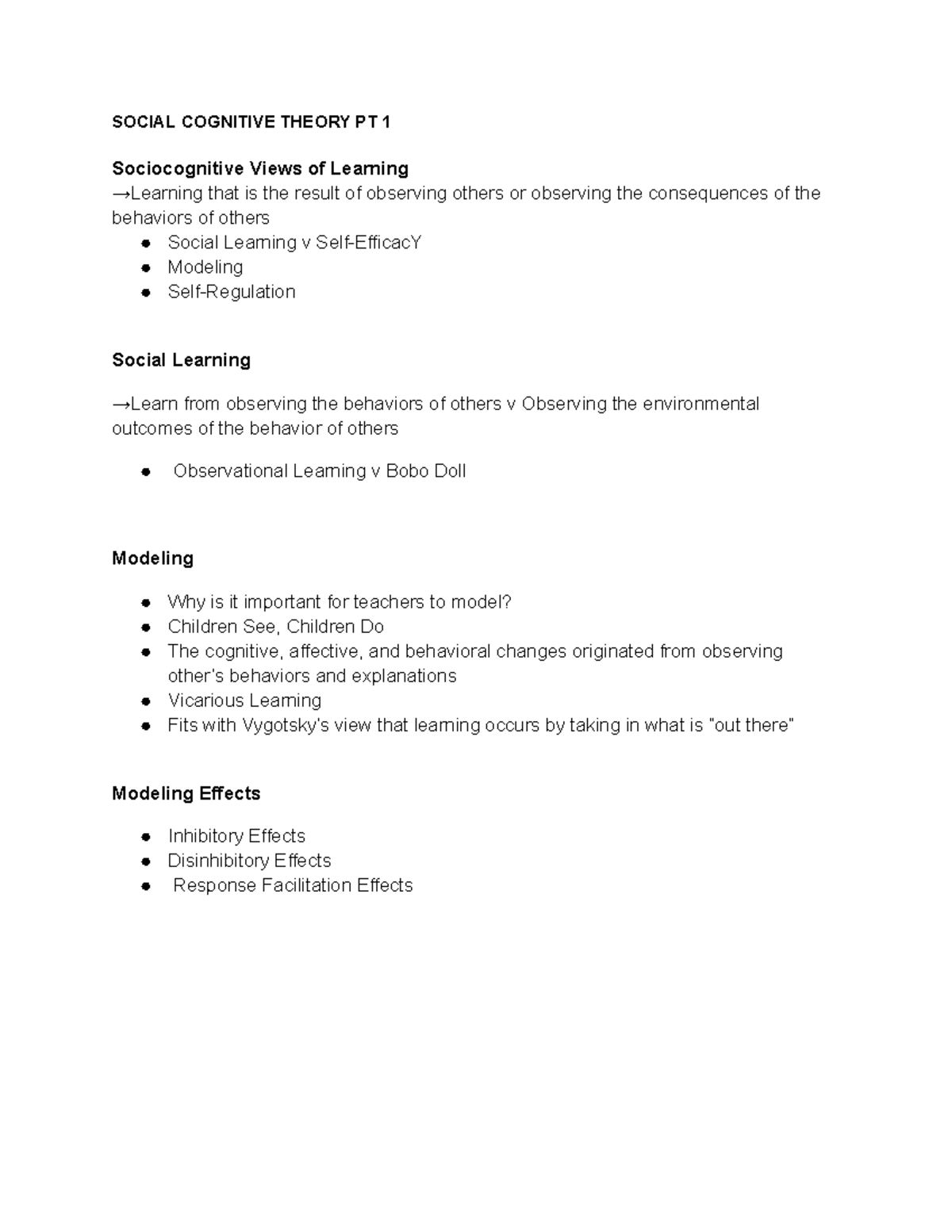 Social Cognitive Theory - SOCIAL COGNITIVE THEORY PT 1 Sociocognitive ...