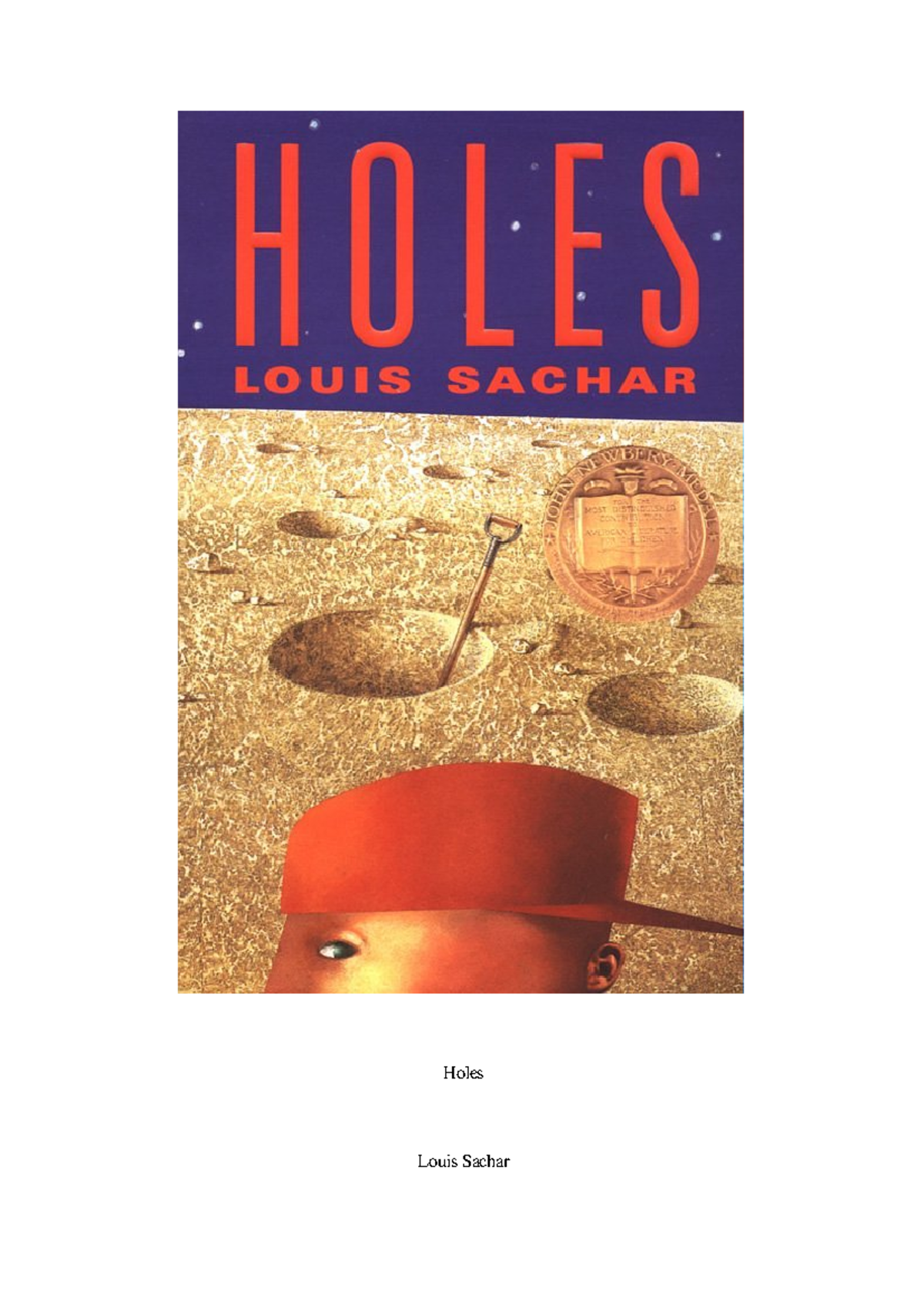 Holes (Louis Sachar) - Chapter 1 Summary and Analysis - Studeersnel