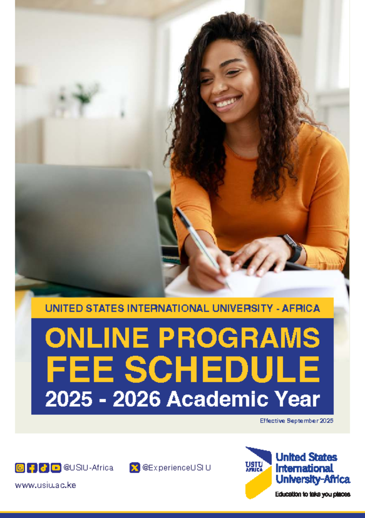 USIU Africa Online Programs Fee Schedule 2025-2026 - Studocu