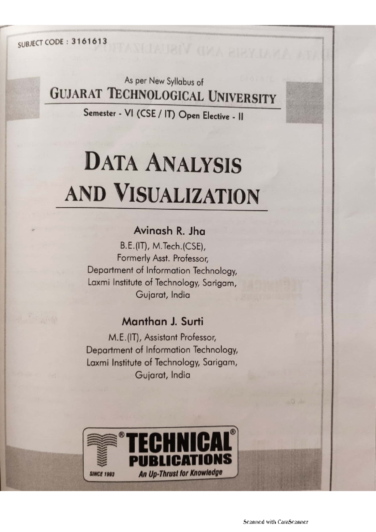 Technical Book for DAV Course Code: [Insert Course Code Here] - Studocu