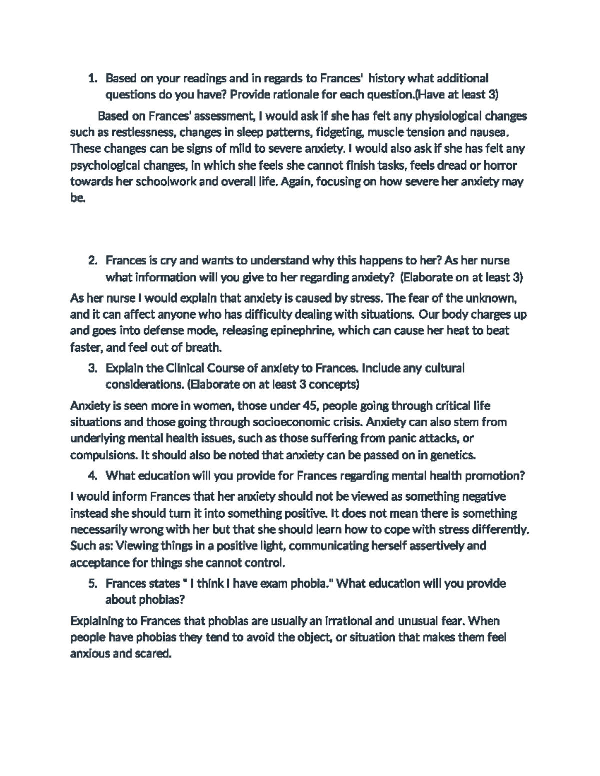 Frances Cortez: In-Depth Case Study Analysis - Studocu