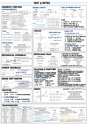 Year 11 Methods Test 1 2023 Revision Past Paper - Calculator Free - Studocu