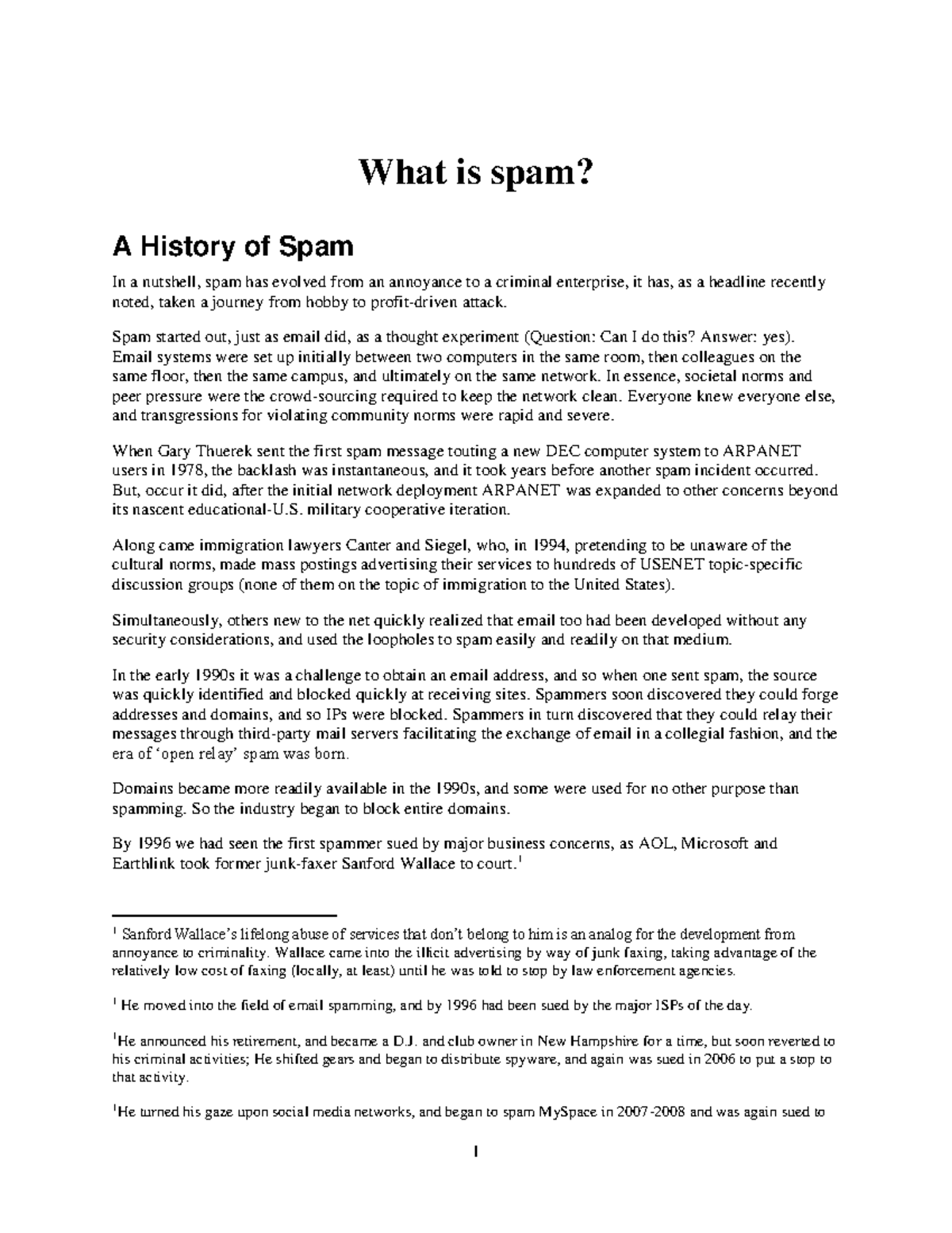 Understanding Spam: A Comprehensive History, Definition & Impact - Studocu