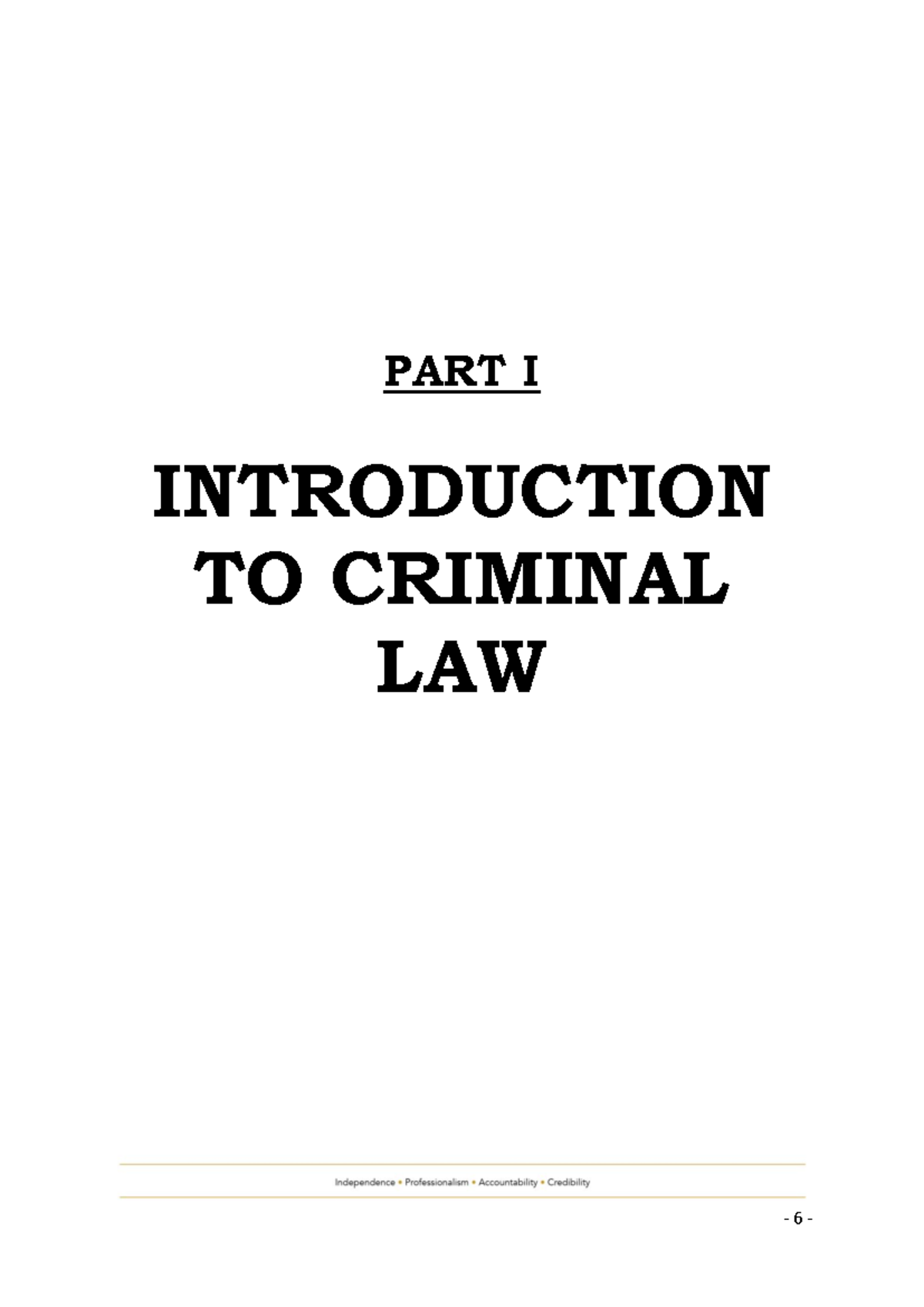Basic Principles of Criminal Law (NPA) - An Overview - Studocu