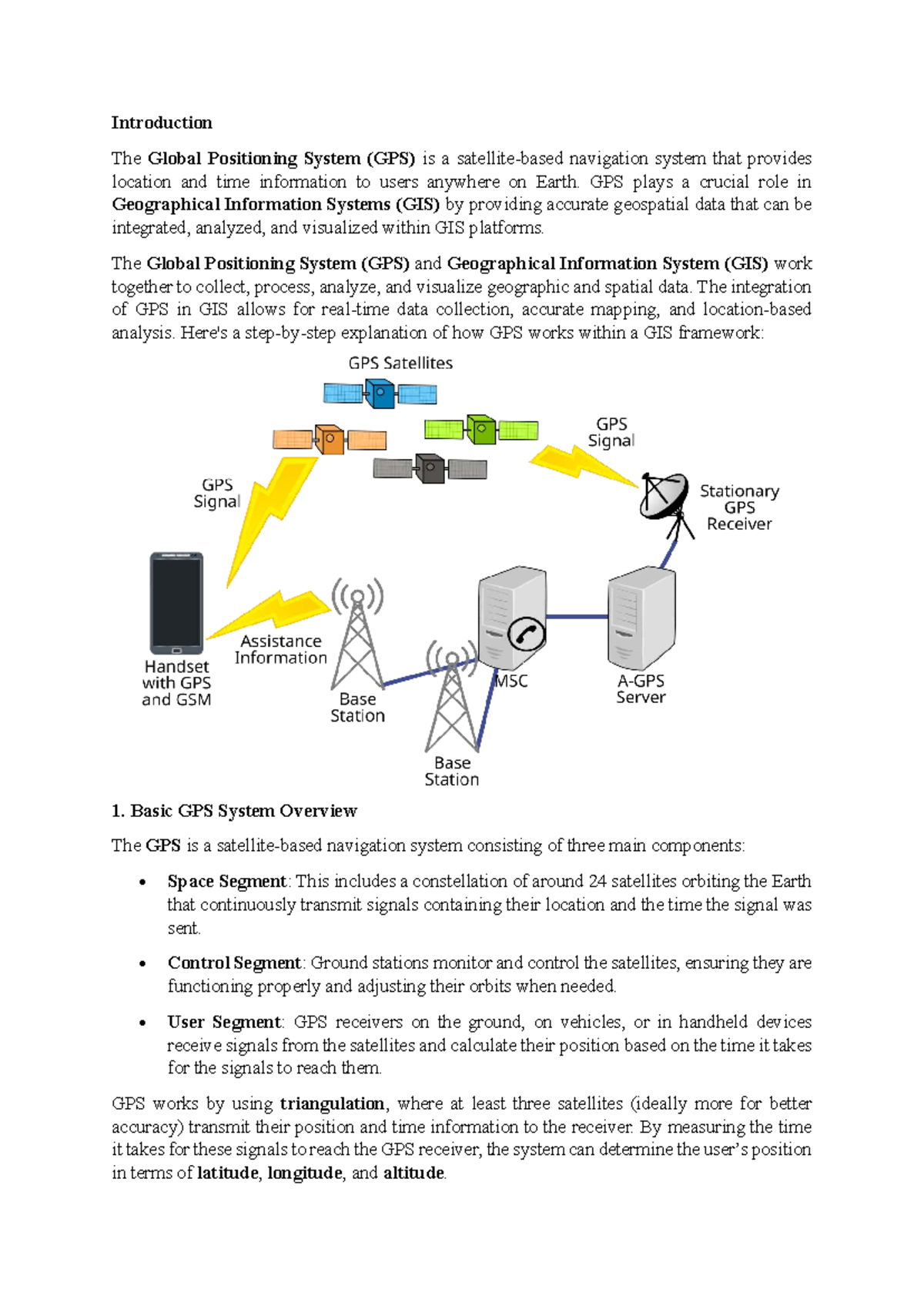 GPS 3 - Understanding GPS Integration in GIS Applications - Studocu