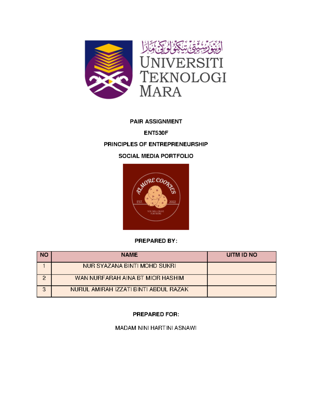 ENT530 - Social Media Portfolio for Principles of Entrepreneurship ...