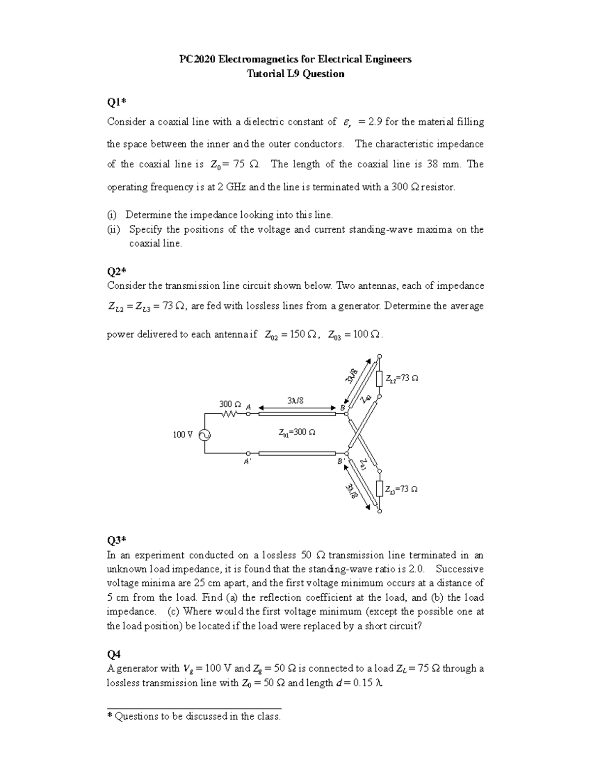 PC2020 Electromagnetics Tutorial L9: Coaxial Line & Impedance Analysis ...
