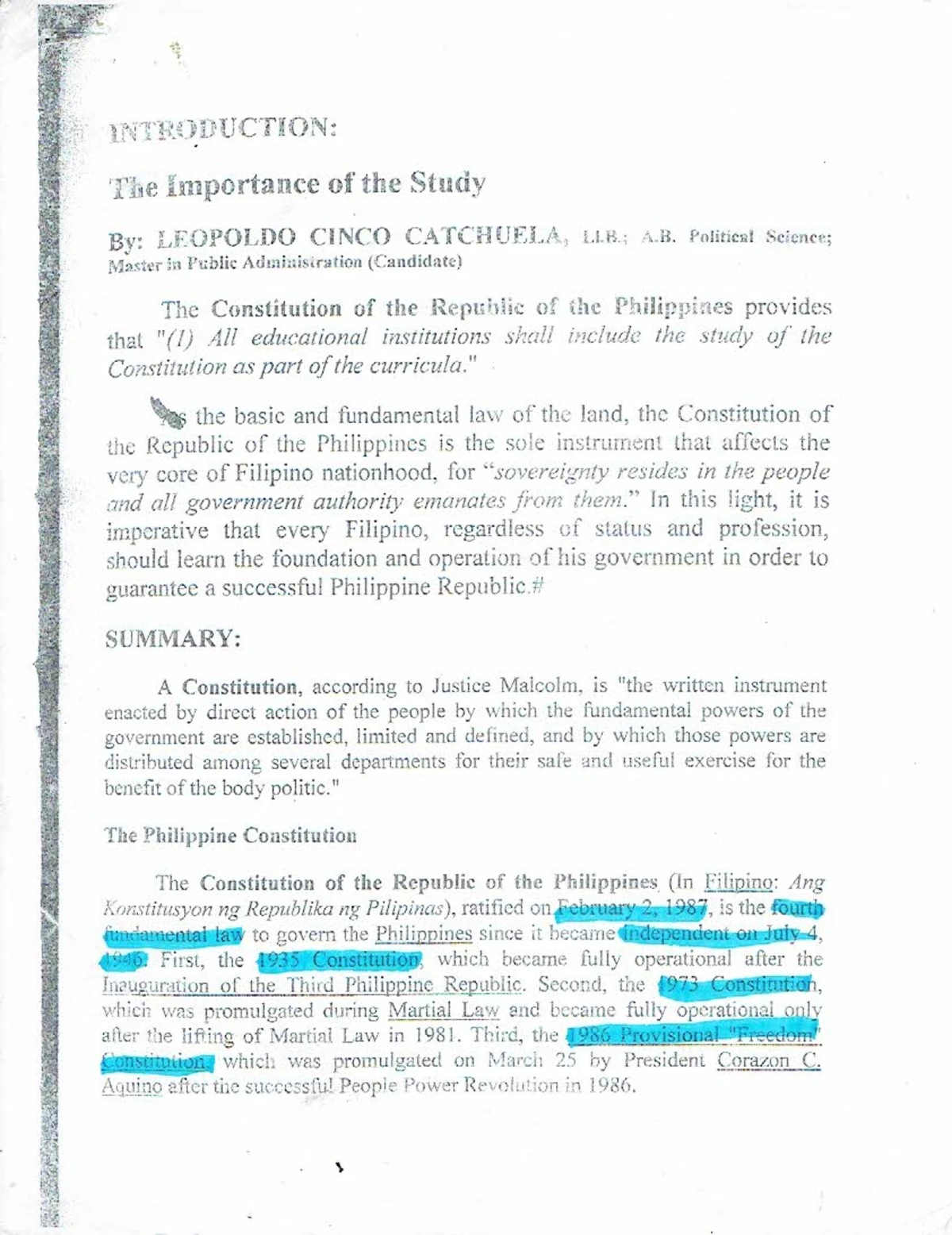 Masao-first-mass - Lecture notes - THE FIRST MASS WAS IN MASAO, BUTUAN ...