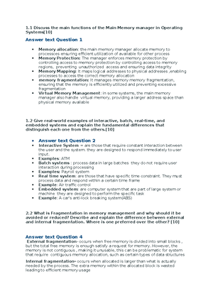 [Solved] Compare and contrast clustered systems and multiprocessor ...