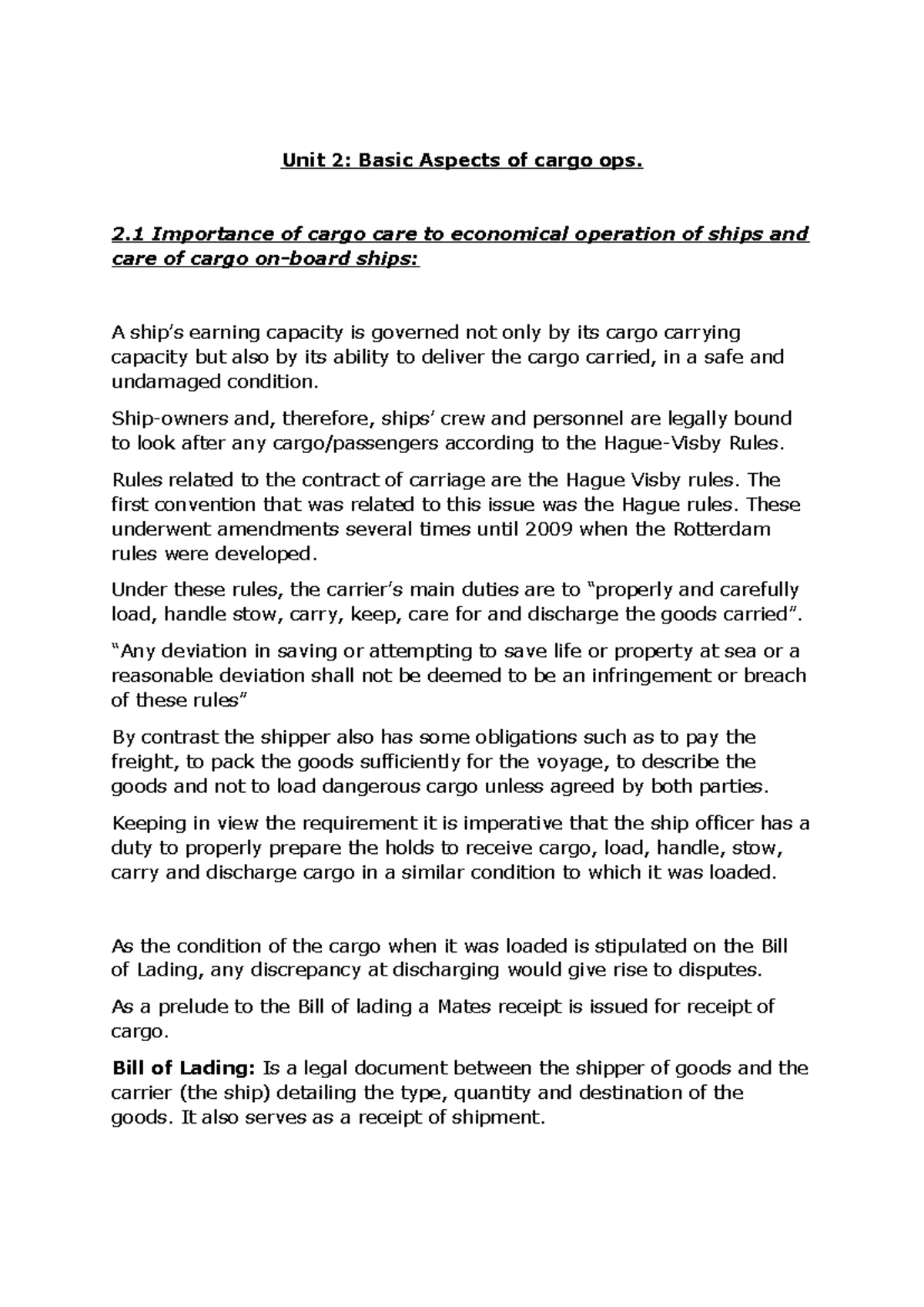 Ballasting & Deballasting Operations - A Comprehensive Guide - Studocu