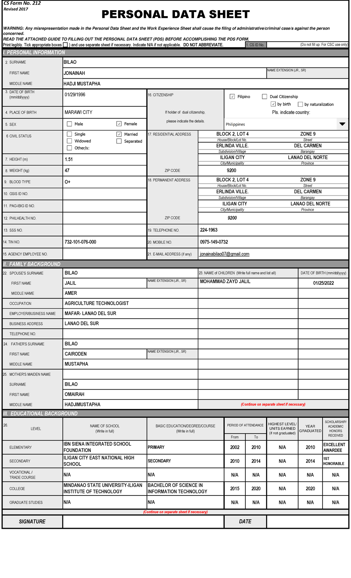 PDS - I will give you additional Information - Print legibly. Tick ...