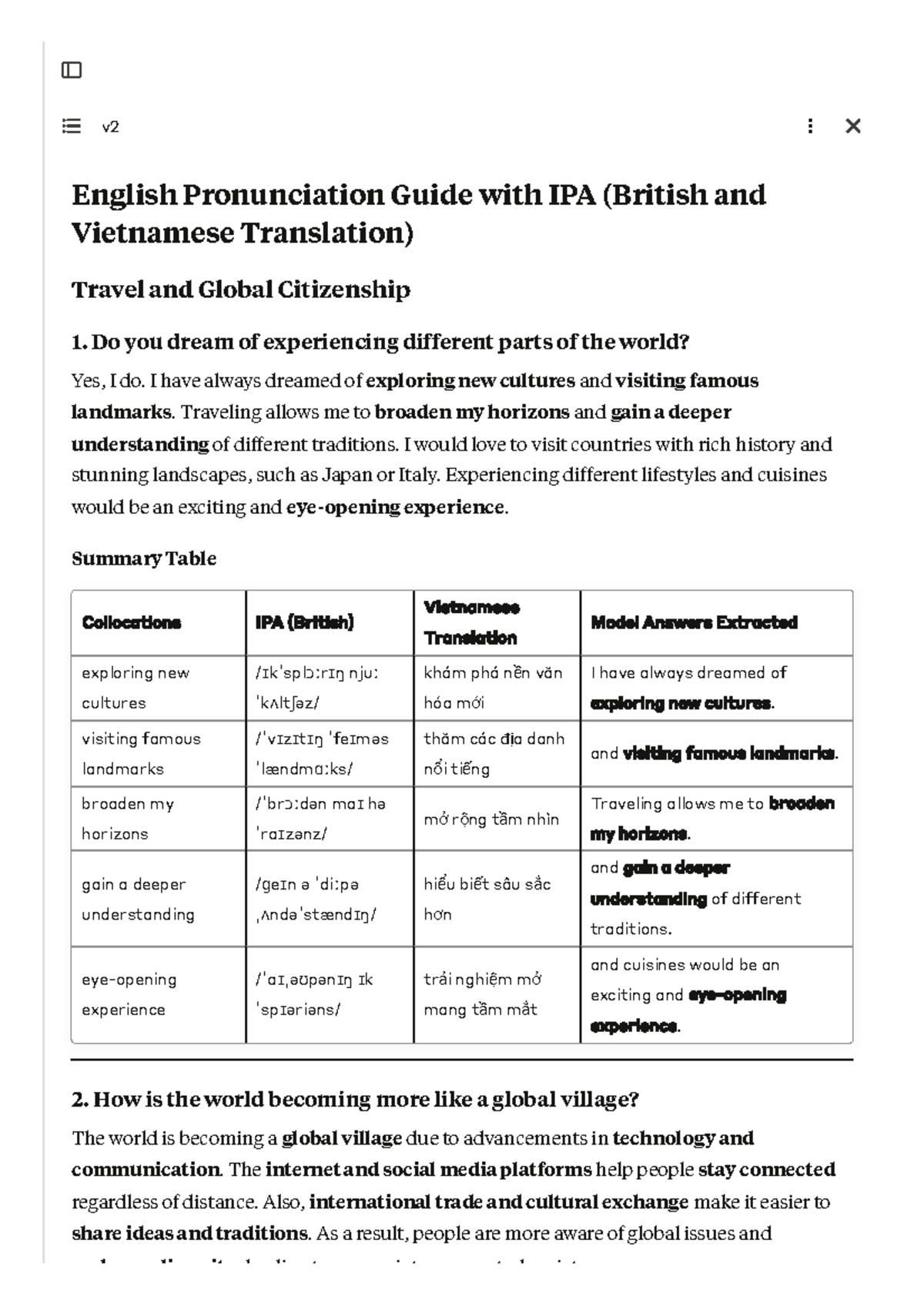English Pronunciation Guide with IPA (British and Vietnamese ...