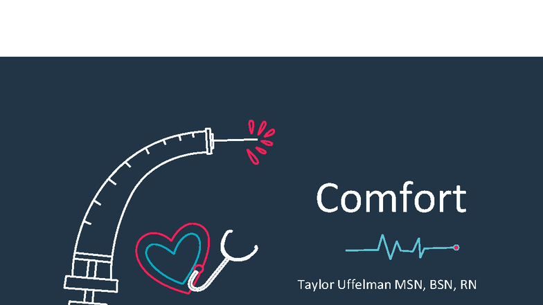 Comfort - Study Guide: Acute & Chronic Pain Management Objectives - Studocu