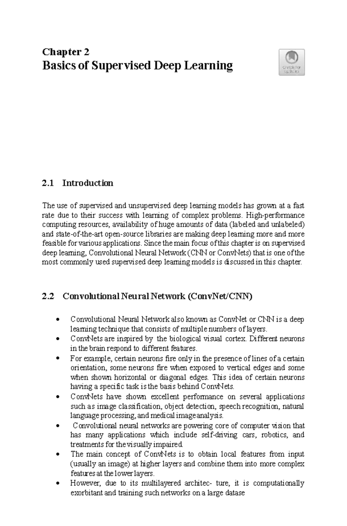 Chapter 2: Basics of Supervised Deep Learning (MOD 2 Notes) - Studocu