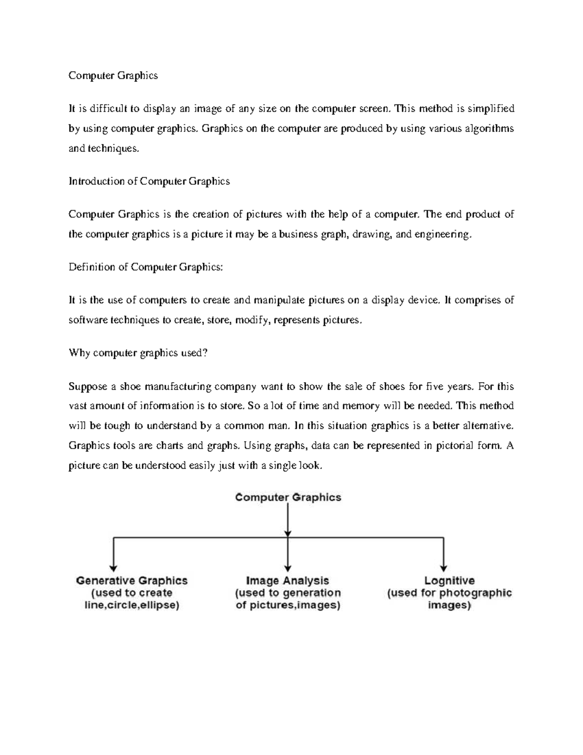 Introduction To Computer Graphics Computer Graphics It Is Difficult