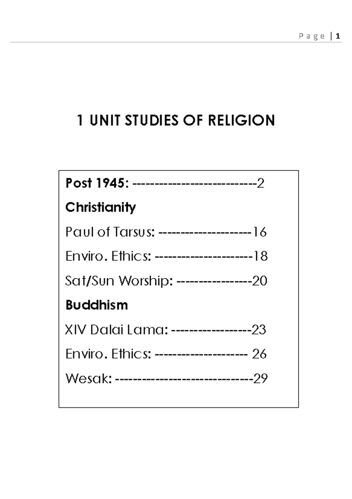 Studies of Religion I HSC Notes: Key Concepts and Ethical Teachings ...