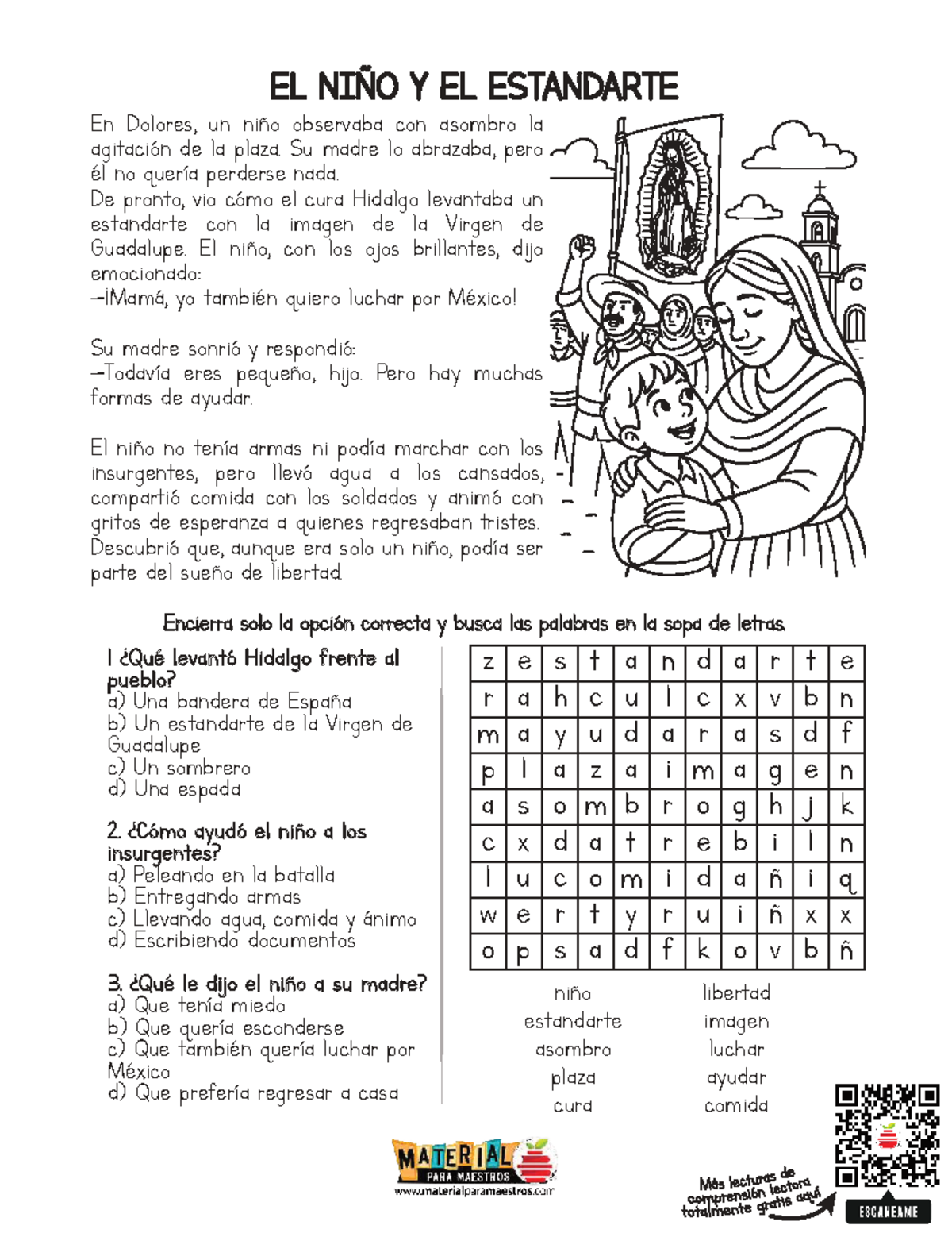 Cuentos de la Independencia de México 3: El Niño y el Estandarte - Studocu