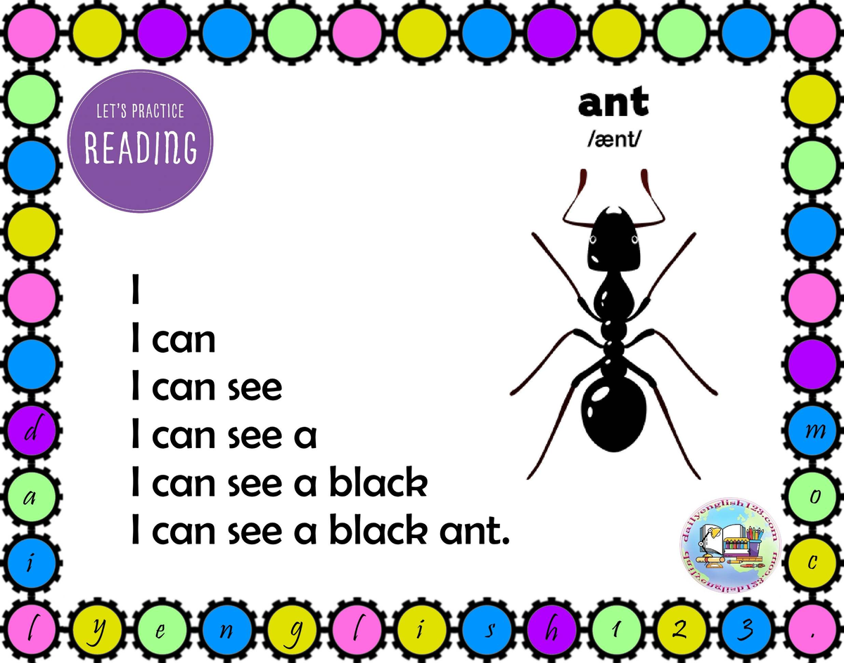 Reading Fluency Practice: I Can See Various Objects - Studocu