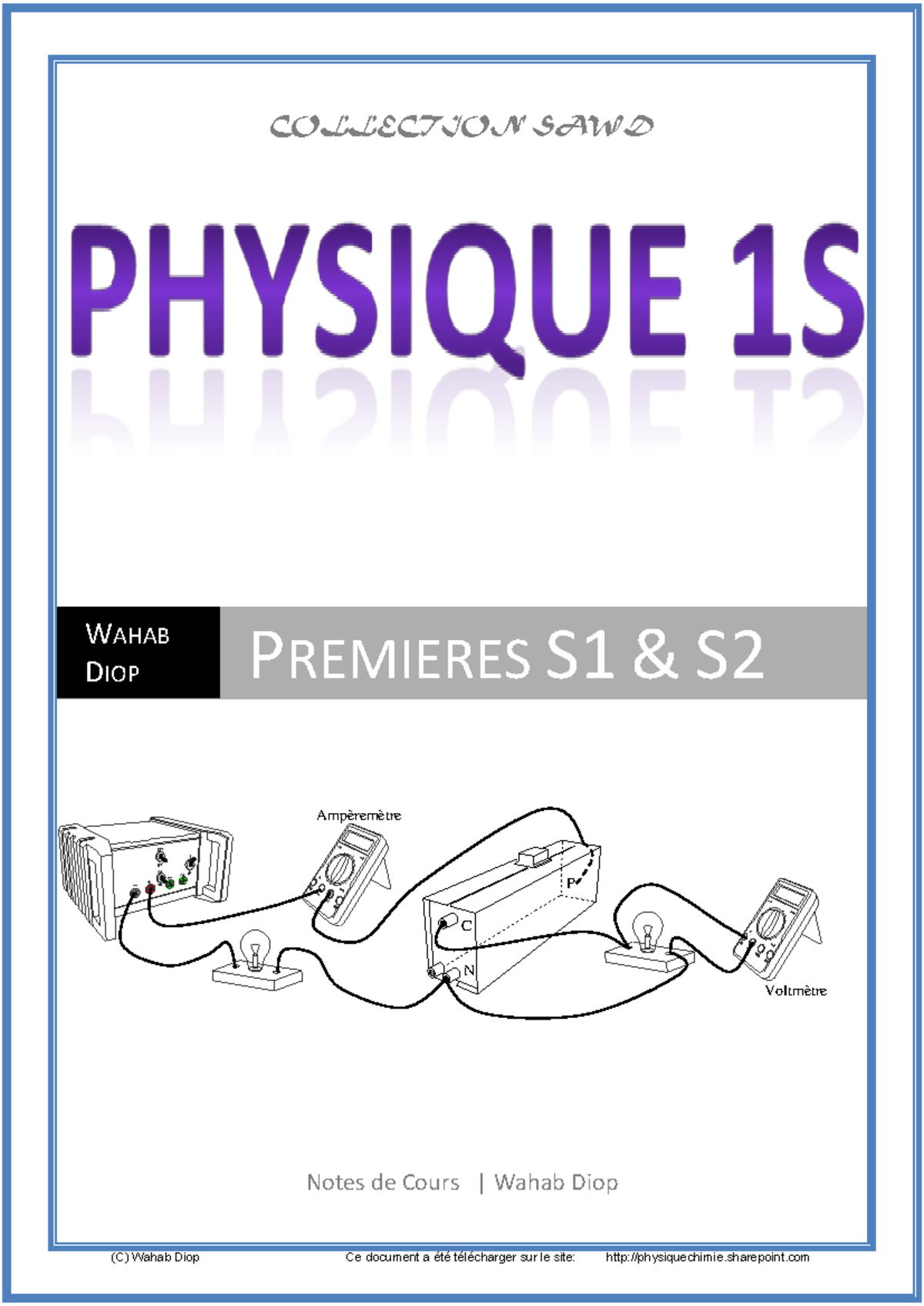 Corrigés d'Exercices de Physique - 1ère S1 & S - Notes Complètes - Studocu