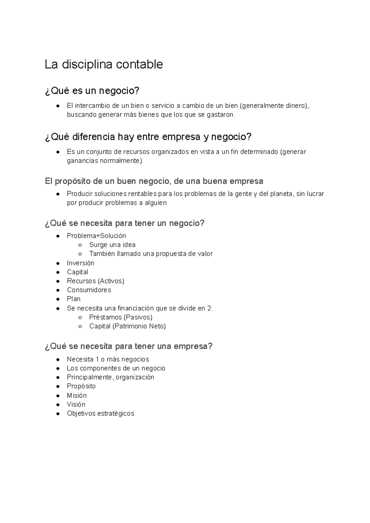 Fundamentos de Contabilidad: La Disciplina Contable y su Impacto - Studocu