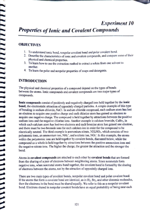 Chemical and Physical Properties - ©eScience Labs, LLC 2015 Examination of Physical and Chemical ...