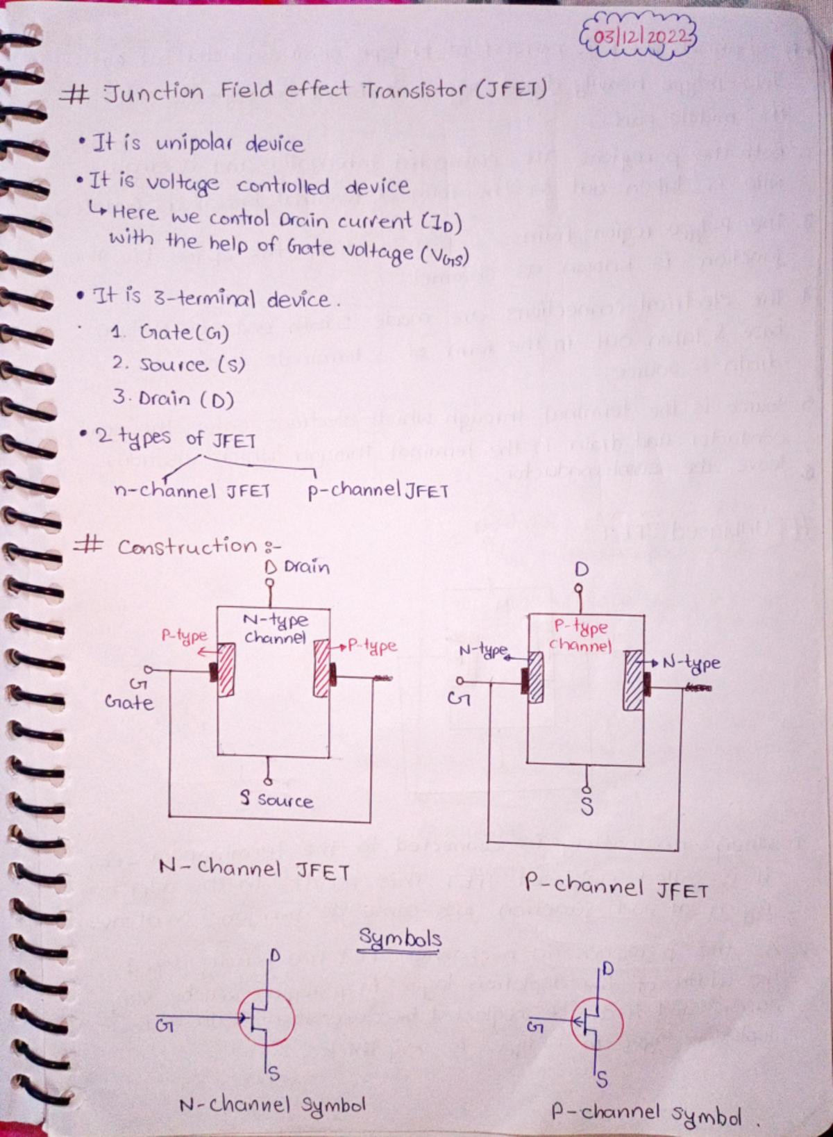 JFET Notes: Understanding Junction FET Characteristics and Functions ...