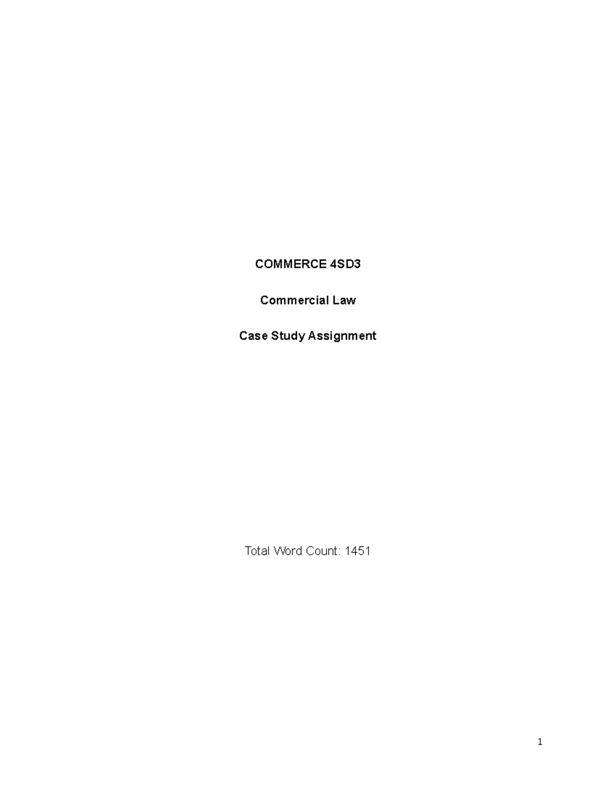 Commercial Law Case Harrier Jet - COMMERCE 4SD Commercial Law Case ...
